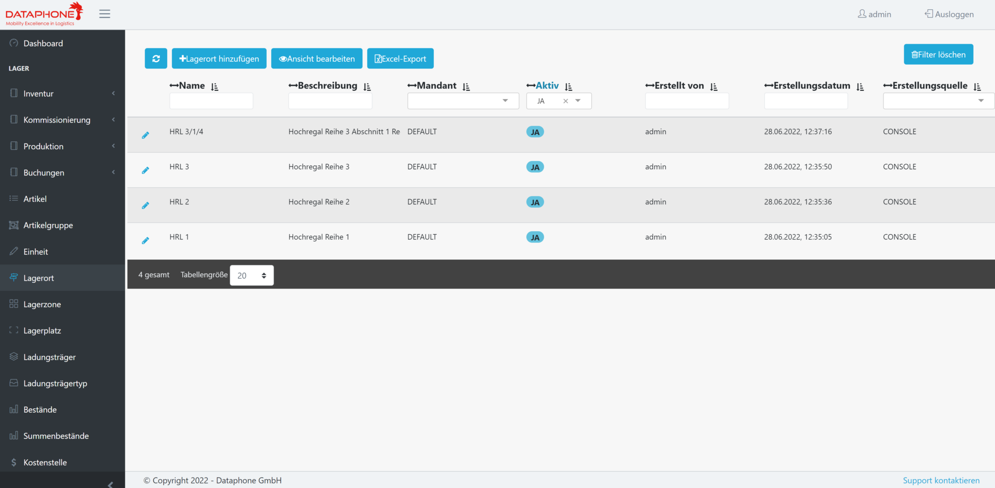 LOGIS 4 - Warehouse Management System - Dataphone GmbH