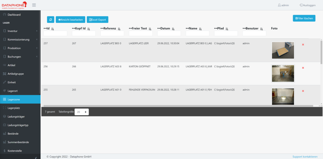 LOGIS 4 - Warehouse Management System - Dataphone GmbH